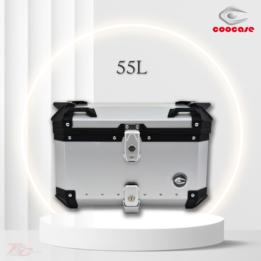 【COOCASE】酷凱士 55L 鋁合金機車後置物箱 快拆設計 附靠墊 後箱 尾箱 | 蝦皮購物