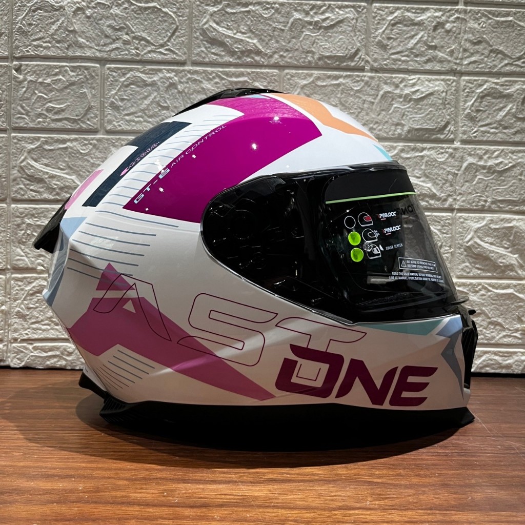 『新兄弟帽店』實體店面 免運 2024最新 Astone GT6 YB2 白桃 內墨鏡 通勤用 全罩式安全帽 | 蝦皮購物