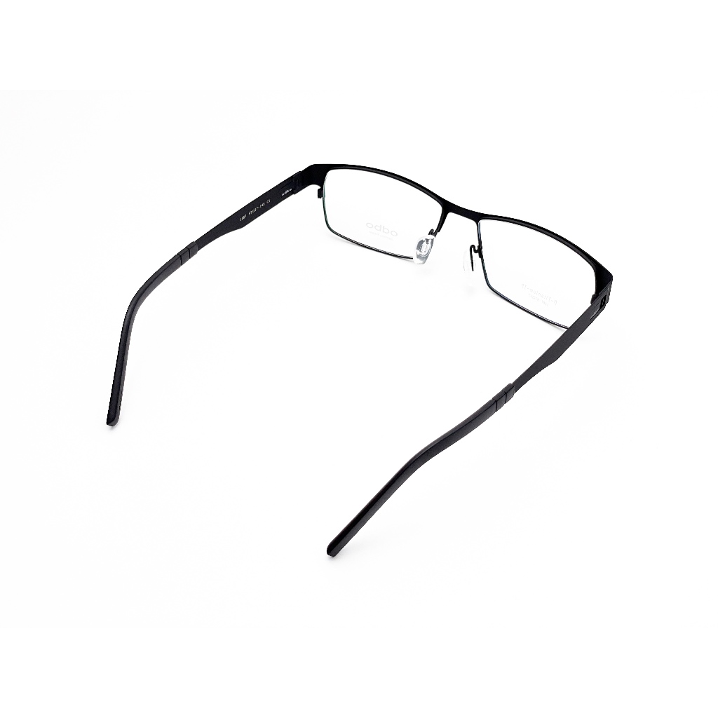 【全新特價】odbo 鈦金屬光學眼鏡鏡框 1187 C1 消光黑 輕量化無螺絲設計 | 蝦皮購物
