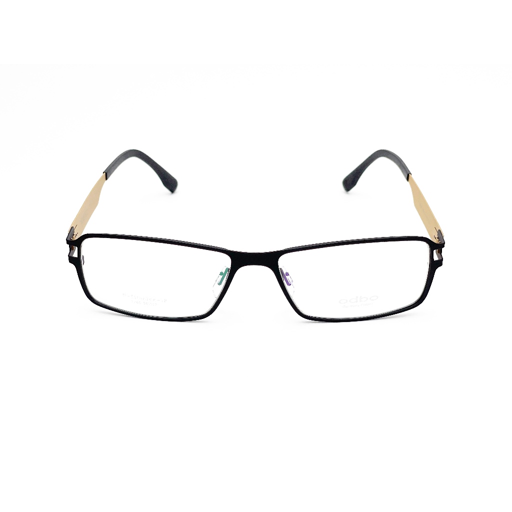 【全新特價】odbo 鈦金屬光學眼鏡鏡框 1766 C16 消光黑金色 輕量化無螺絲設計 | 蝦皮購物
