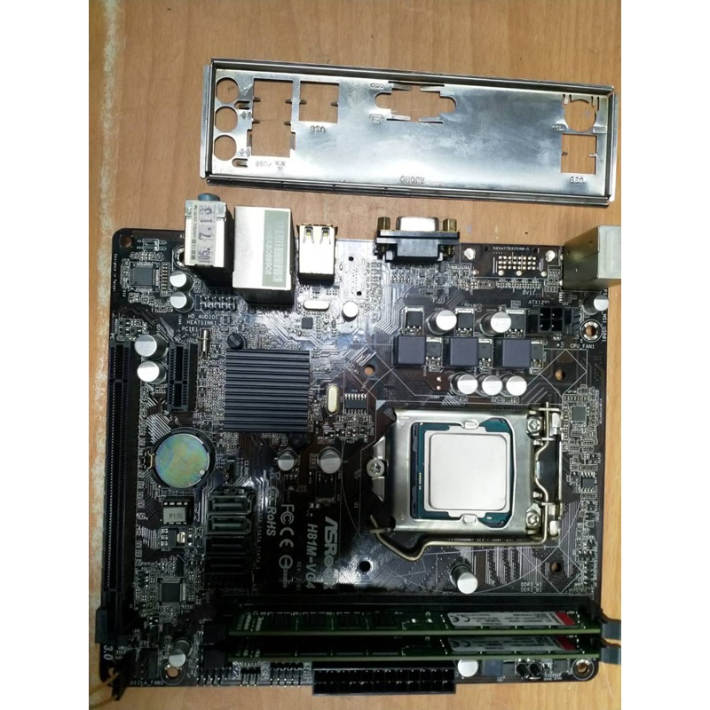 MIRCO ATX H81M-VG4/I5-4460/D3-4G*2(含銅底風扇檔板)-拆機良品 | 蝦皮購物