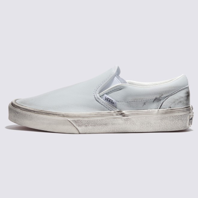 【LittleSeoul】韓國代購 Vans Distressed Classic Slip-on 洗舊 懶人鞋 皮革 | 蝦皮購物