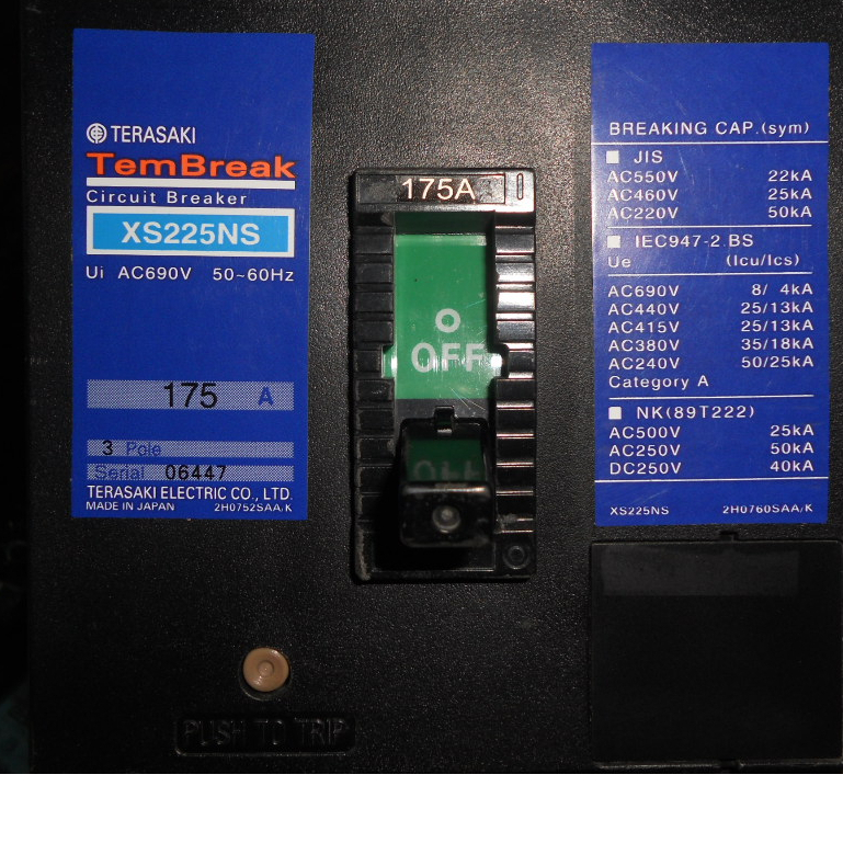 日本 TERASAKI 寺崎 XS225NS 3P 125A 150A 175A 200A 225A無熔絲開關 | 蝦皮購物