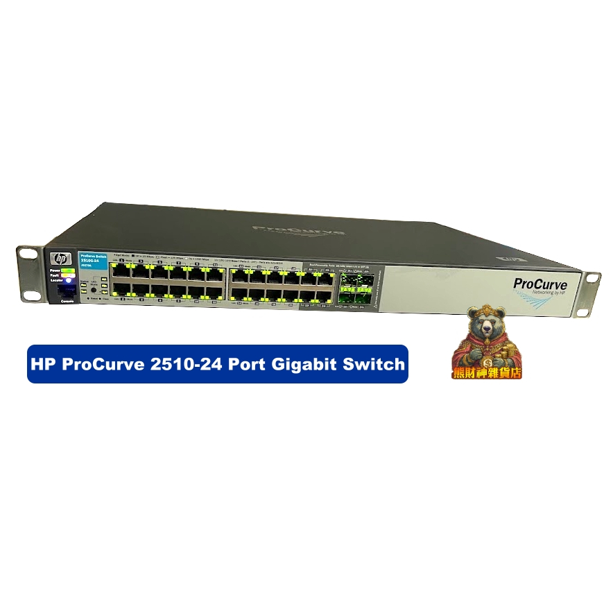 網管型交換器 Switch Gigabit HP ProCurve J9279A 2510 24Port L2 黑色 | 蝦皮購物