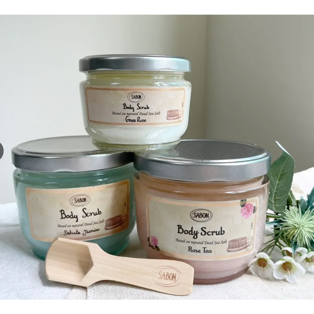 現貨～美國官網特價搶購！Sabon 以色列香氛身體磨砂膏 綠玫瑰茉莉PLV 去角質 旅行禮盒 | 蝦皮購物