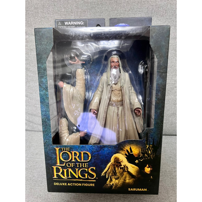 全新現貨 美版 Diamond Select Toys 魔戒 白袍薩魯曼 Saruman DST 魔法師 可動人偶公仔 | 蝦皮購物