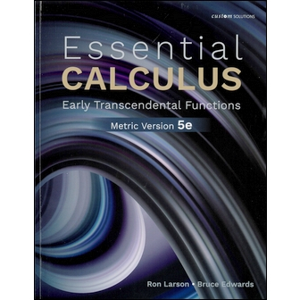 Essential Calculus: Early Transcendental Functions 5/e (Metric Version ...