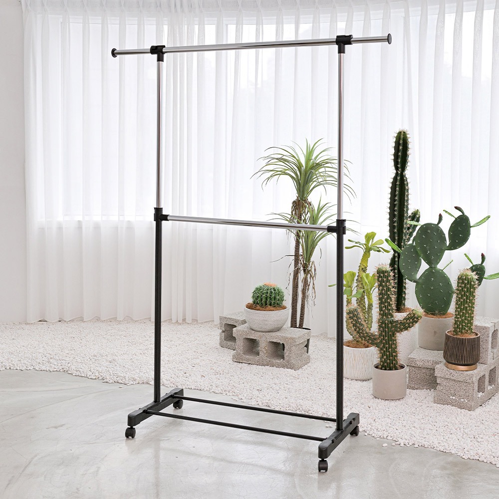 【ikloo】台製雙層曬衣架/收納衣架 | 蝦皮購物