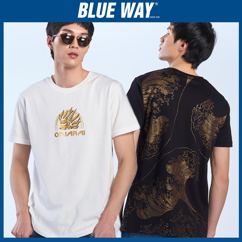 【0707限時特賣】BLUE WAY 鬼洗 ONIARAI-鬼域海景側鬼家徽LOGO短T(二色選） | 蝦皮購物
