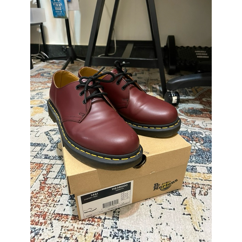 Dr. Martens 1461 3孔 馬汀靴 櫻桃紅 UK7 | 蝦皮購物
