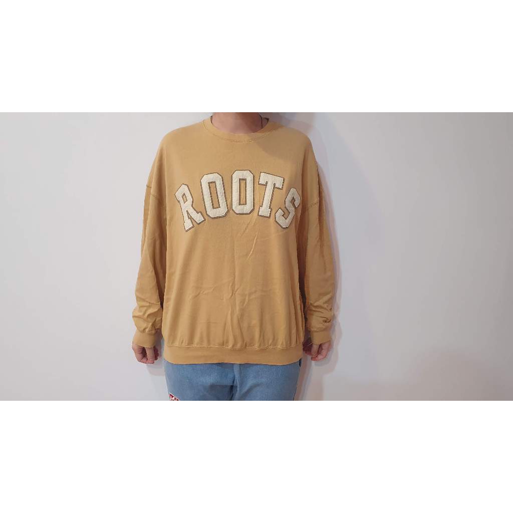 【小舖Roots專區】Roots女長袖棉T恤 奶茶色(XS) | 蝦皮購物