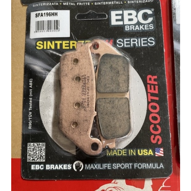 【現貨】EBC Force/smax/新勁戰 四代 五代 BWS 金屬燒結 煞車皮 fa196 SFA196HH 來令片 | 蝦皮購物