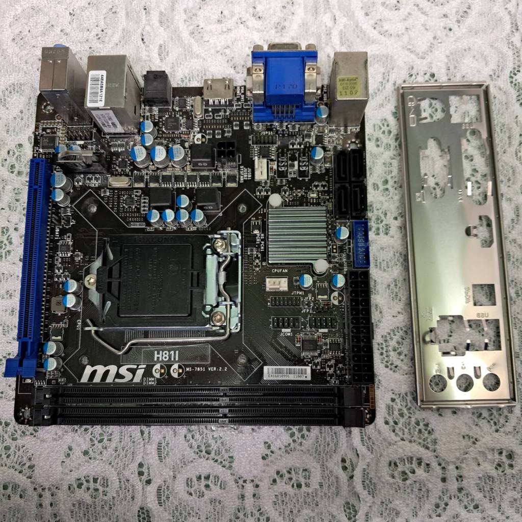 【皓奇電腦】二手 MSI H81I DDR3/1150腳位 主機板 | 蝦皮購物