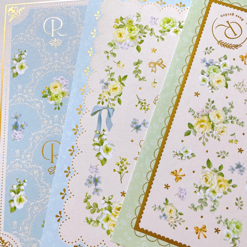 日本 amifa 色紙分裝 摺紙 燙金 箔押 玫瑰 花園 蝴蝶結 浪漫 手帳素材 拼貼 打底 背景 禮物包裝 | 蝦皮購物