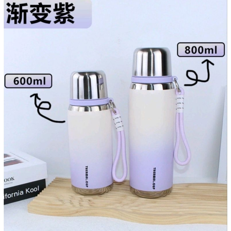THERMAL.CUP 316輕奢保溫杯 漸層紫 600ml 800ml | 蝦皮購物