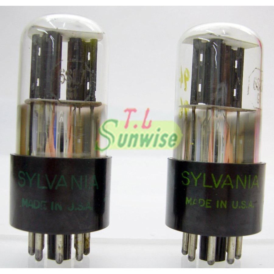 6H9C ︽NO:6344 美國 SYLVANIA 6SL7 GT 一對如新品 真空管 ( VT-229 ; ECC35 | 蝦皮購物