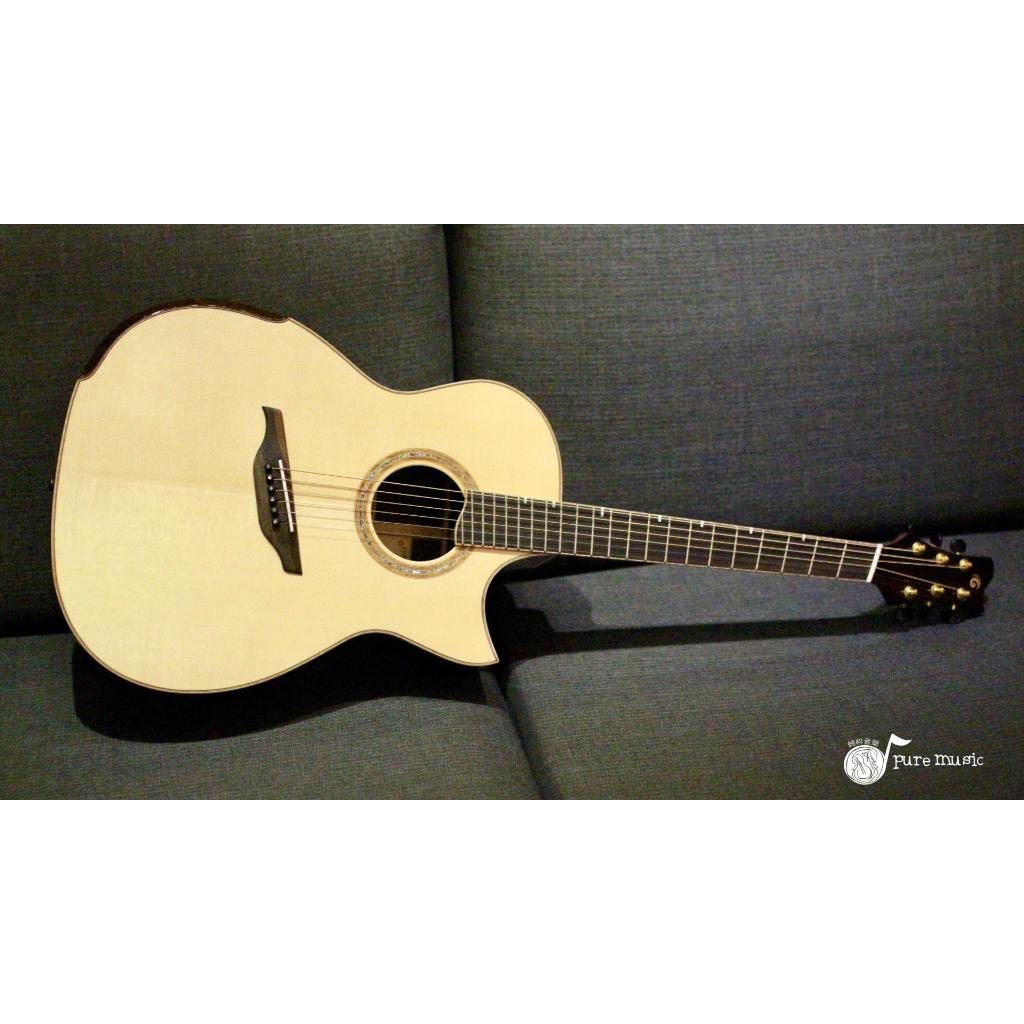 [純粹音樂社] Gomans F-S18FC 全單板木吉他 Fan-Fret + Bevel | 蝦皮購物