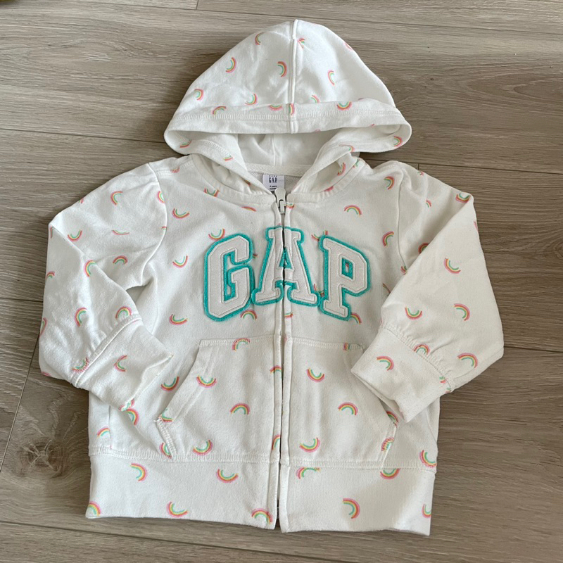 Gap花花外套 連帽外套 2y | 蝦皮購物