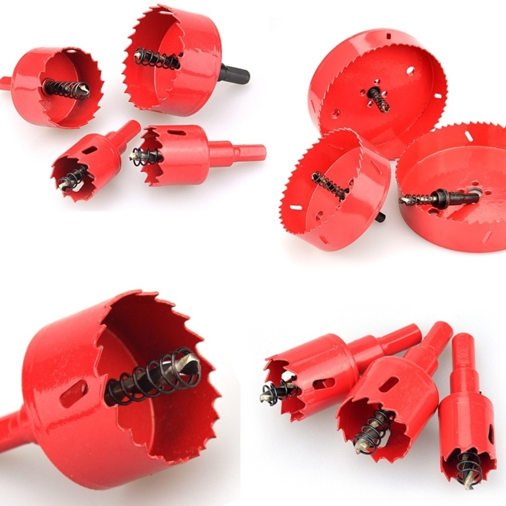 現貨【susumy】鑽頭 鑽尾 開孔 15-100mm 小尺寸M42雙金屬 木工開孔器 鐵板 木板 PVC板 圓穴鑽 | 蝦皮購物