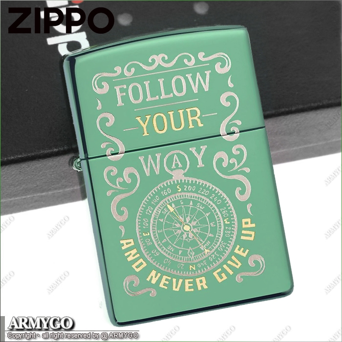 【ARMYGO】ZIPPO原廠打火機 NO.49161 Follow Your Way Design | 蝦皮購物