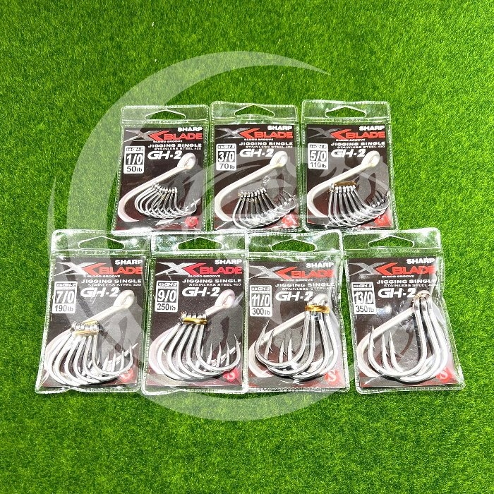 ♥ 姐姐釣具 ♥ 台灣現貨 SHARP GH-2 雙血槽不銹鋼鉤 魚鉤 鐵板鉤 鐵板路亞鉤 船釣鈎 大物鈎 | 蝦皮購物