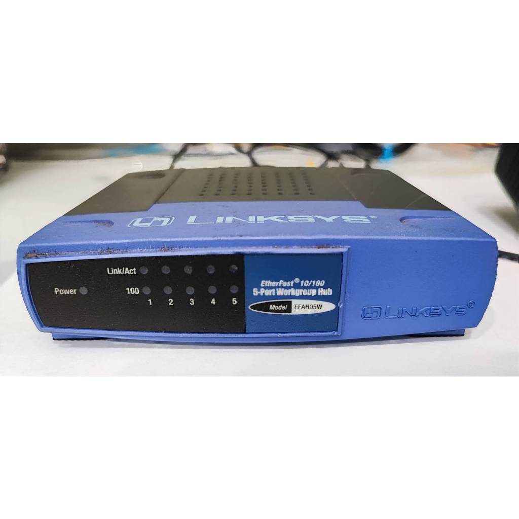 [二手] 美國原廠 Linksys Ethernet 10/100 Hub 桌上型 6埠 乙太交換器 | 蝦皮購物