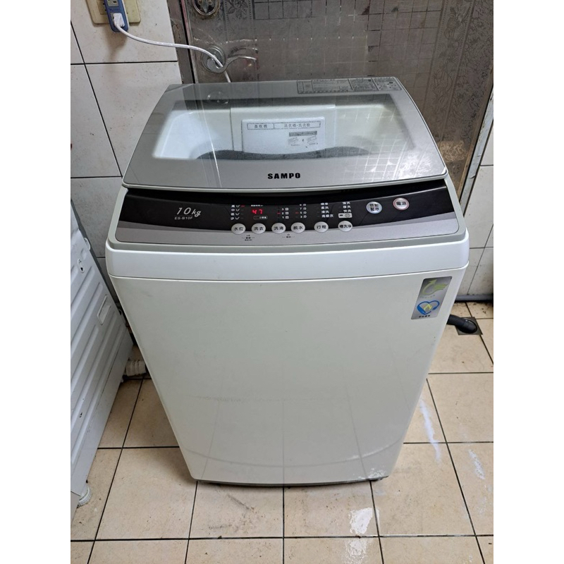 SAMPO聲寶 10KG 定頻直立式洗衣機 ES-B10F | 蝦皮購物