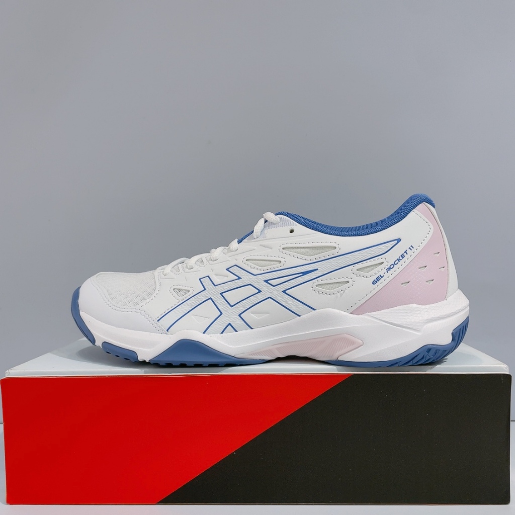 ASICS GEL-ROCKET 11 女生 白色 耐磨 穩定 運動 排球鞋 羽球鞋 1072A093-102 | 蝦皮購物