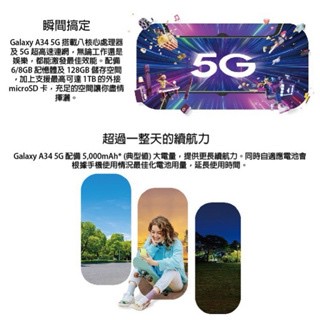 銀色玻玻 SAMSUNG Galaxy A34 5G SM-A3460 8G 128G | 蝦皮購物