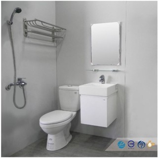 【cerax新北五股】自取價 【六件式組合】衛浴套餐組 CAESAR衛浴浴櫃套餐組，單段馬桶+42CM面盆浴櫃 | 蝦皮購物