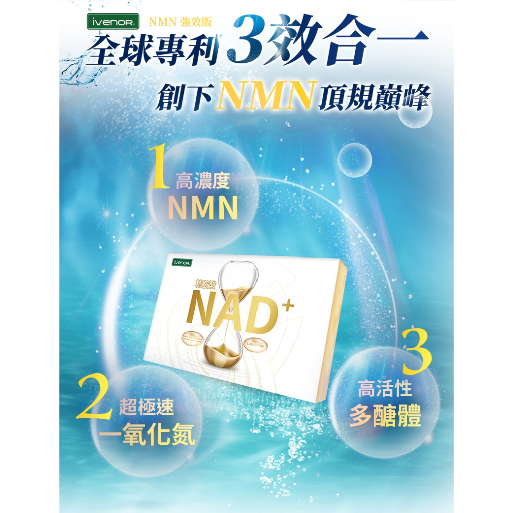【iVENOR】NAD+ 元氣錠(強效錠) 綜合蔬果發酵錠(30粒/盒) NMN EX版 | 蝦皮購物