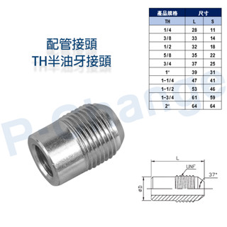 套焊接頭 半油牙接頭 TH焊接頭 配管接頭 內牙接頭 半內牙 PT半內牙 接頭 | 蝦皮購物