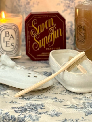 40006 法國18世紀末 未使用過獸骨柄鬃毛牙刷French antiques bone toothbrush | 蝦皮購物