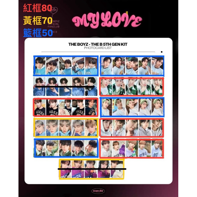 THE BOYZ THE B 會員禮 五期會員 tbz小卡 金泳勳李柱延金善旴李在賢李賢在池昌珉 | 蝦皮購物