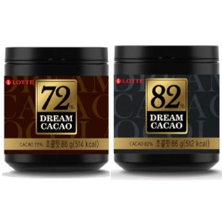 樂天 LOTTE 骰子巧克力 72% 82% 苦甜巧克力 黑巧克力 巧克力 韓國 86g | 蝦皮購物