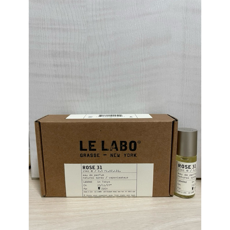 近全新日本🇯🇵購入Le Labo Rose 31 玫瑰 🌹淡香精 15ml | 蝦皮購物