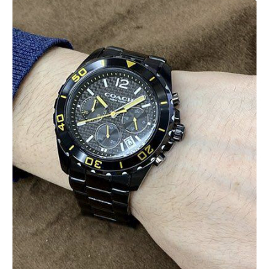 coach kent 14602562 14602563 14602554 黑色 三眼 鋼帶 coach錶 寇馳男錶 | 蝦皮購物