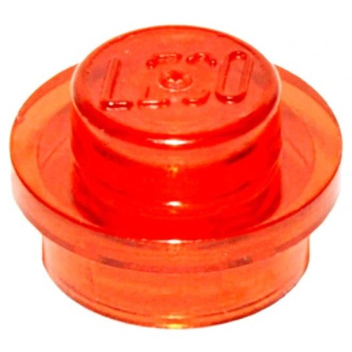 樂高 LEGO 透明 螢光 橘色 1x1 圓粒 4073 3005747 Neon Orange Plate Round | 蝦皮購物