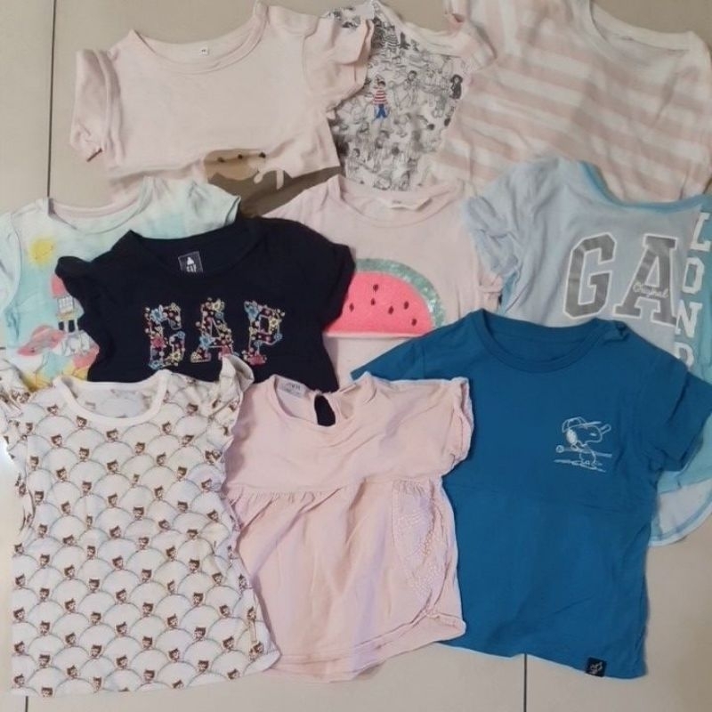 gap h＆m uniqlo Zara muji 3-4歲女童短T恤 | 蝦皮購物