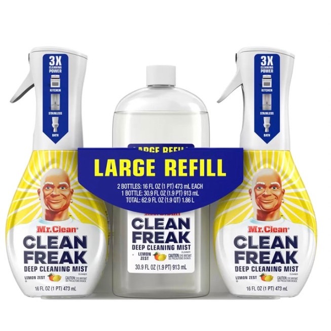 Mr. Clean 多用途 清潔劑 檸檬香 噴槍 473毫升 / 補充瓶 913毫升 單入販售#238306 | 蝦皮購物
