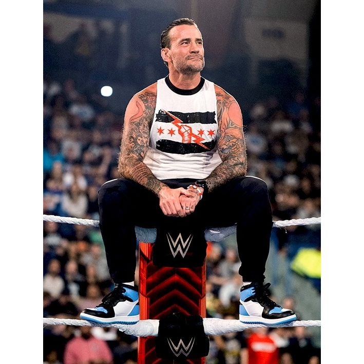 [美國瘋潮]正版WWE CM Punk Best In The World Retro Tank Top 白色款無袖背心 | 蝦皮購物
