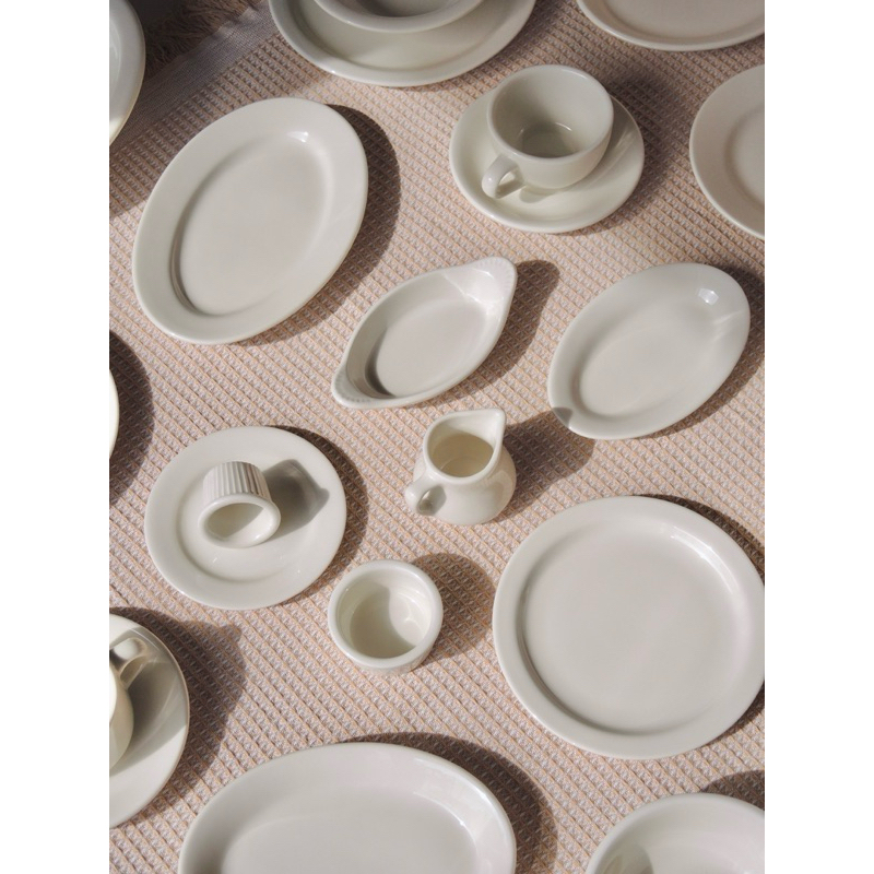 台灣出貨/ Tuxton Egg Shell 乳白全系列｜熱銷現貨免運｜日常專用 杯子餐盤 飯碗烤盅 奶壺醬料碟 | 蝦皮購物