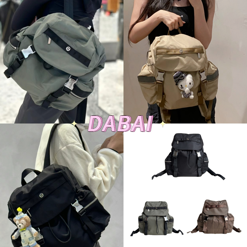 🇰🇷韓代 Lululemon後背包 雙肩包 多功能 lulu后背包 旅行包 14L 25L 情侶款 | 蝦皮購物