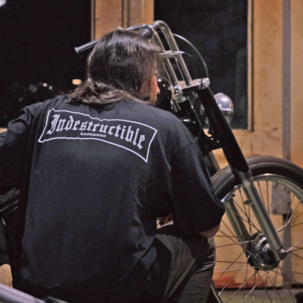 【Knockout】Indestructible 短袖 T恤 復古 騎士 old school 哈雷 | 蝦皮購物