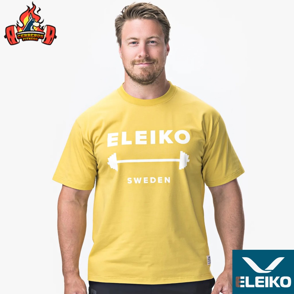 【豐萬－ELEIKO台灣獨家代理】ELEIKO槓鈴版 T-shirt (黑色/紅色/綠色/藍色/黃色) | 蝦皮購物