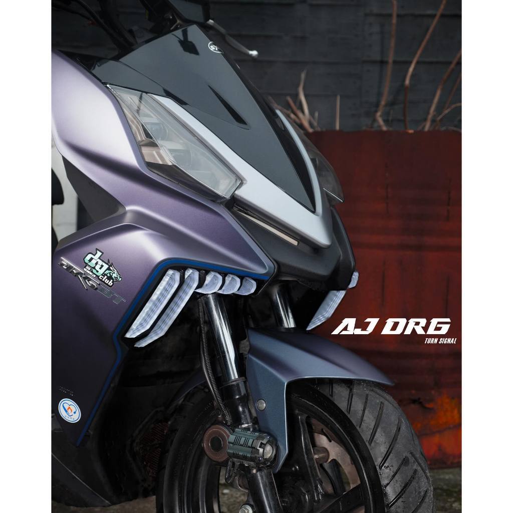 「小星精品」AJ車燈 DRG 前方向燈 多功能 日行燈 三陽 158 龍 改裝 方向燈 LED 新版 黃光 白光 SYM | 蝦皮購物