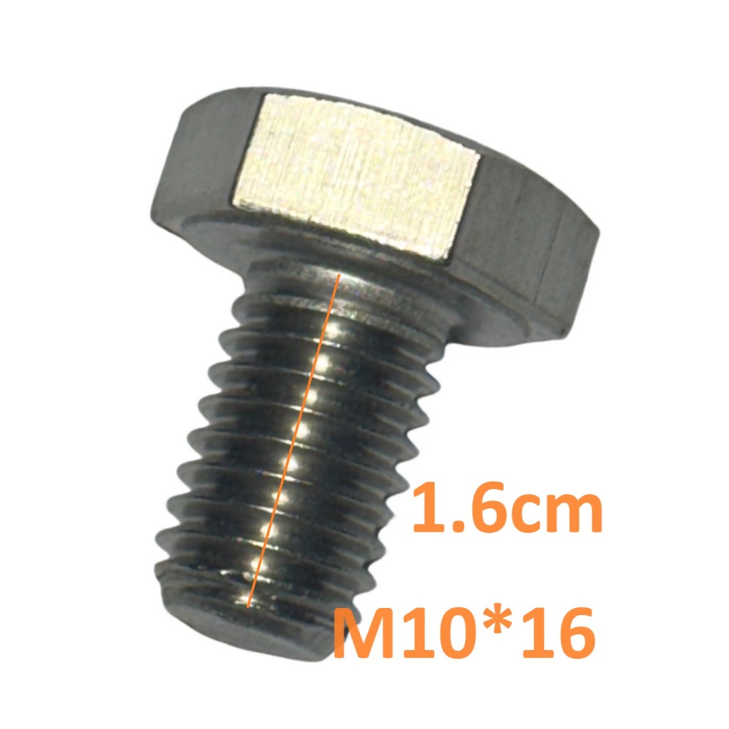 白鐵 不銹鋼 外六角 M10*12~120 白鐵外六角螺絲 牙規1.5 扳扳手17號 一支 | 蝦皮購物