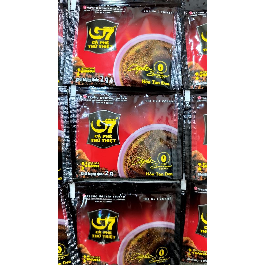 G7黑咖啡 3小包試喝價 2g/包 越南 G7 咖啡 第一品牌 G7黑咖啡 ( 無糖、無奶精 ) | 蝦皮購物