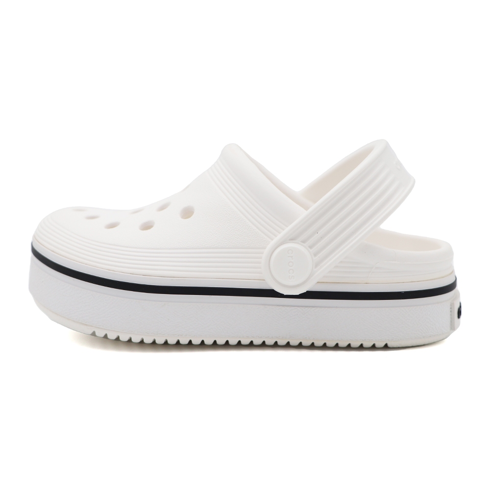 Crocs off court clog t 卡駱馳 洞洞鞋 防水 小中童鞋 白黑 S0587 (208477-100) | 蝦皮購物