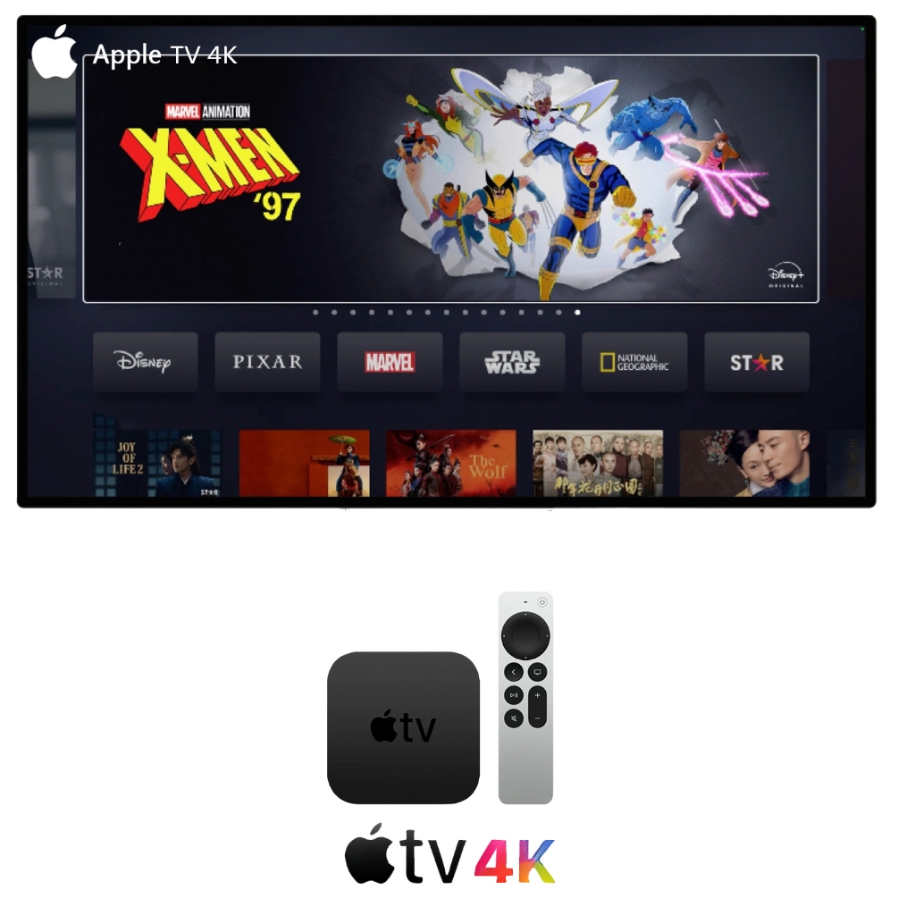 蘋果 Apple TV 4K 電視盒 A2737 A2483 Wi-Fi + 乙太網路 TV 7代 | 蝦皮購物